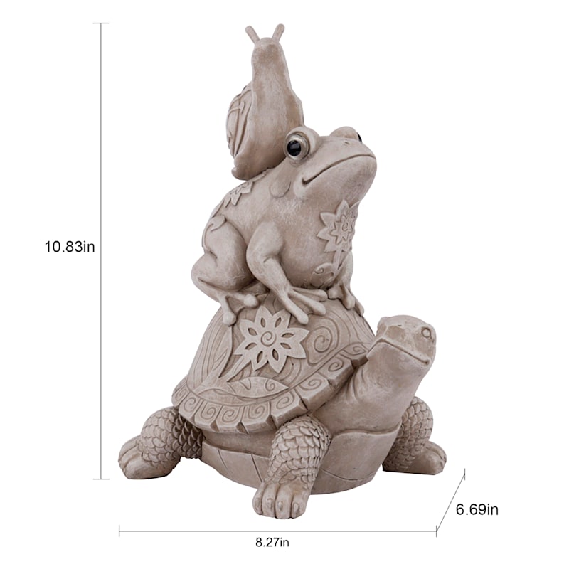 Stacked Animals Outdoor Garden Statue, 11" | At Home