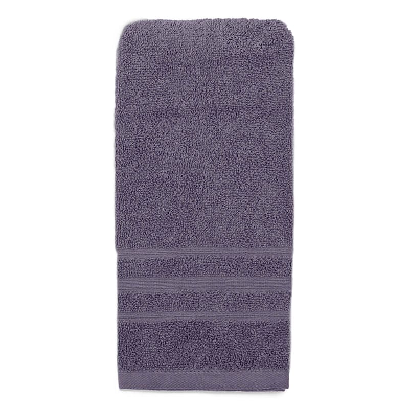 Essential Solid Purple Hand Towel, 16x26