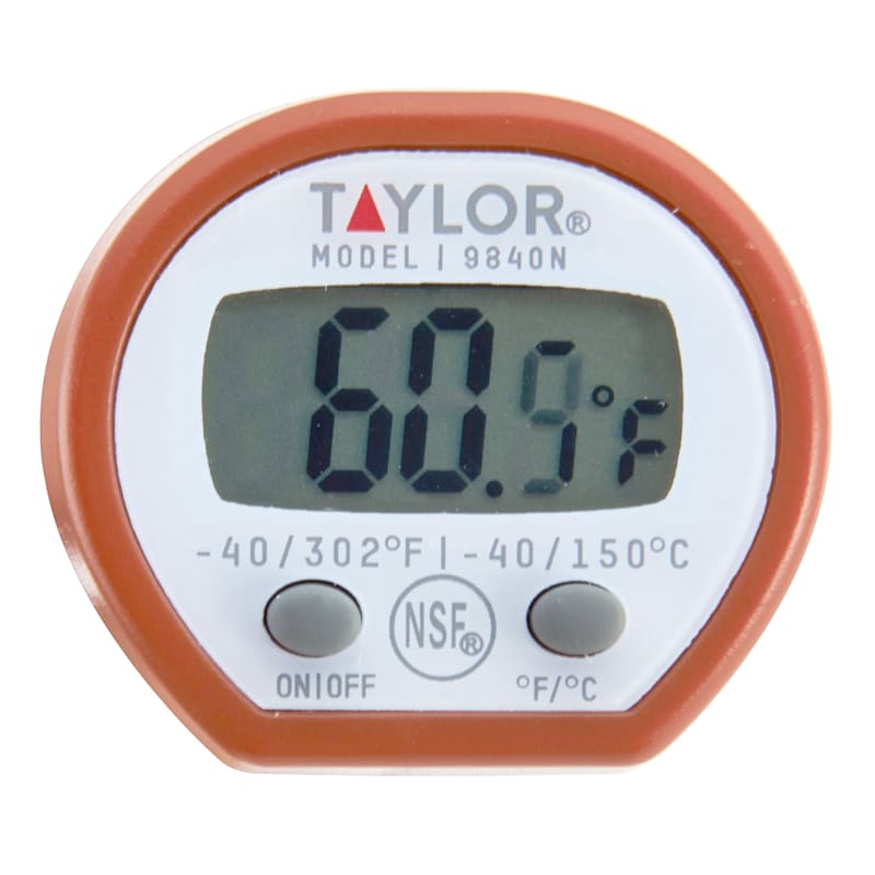 Taylor Digital Instant Read Pocket Thermometer, Red