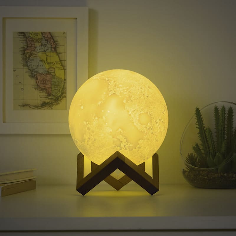 LED 3D Moon Light with Stand