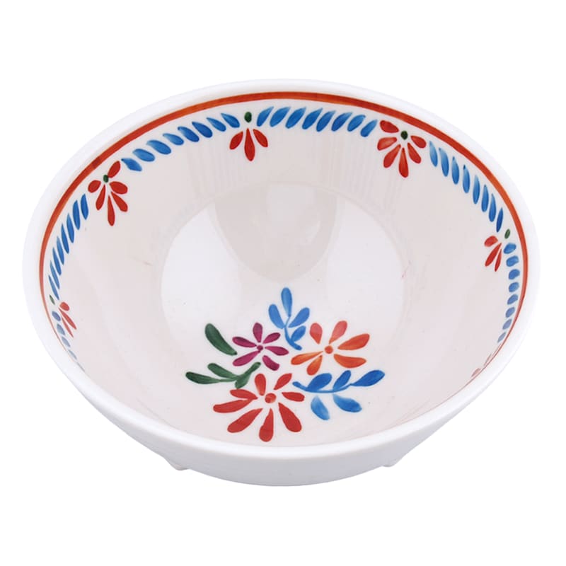 White Floral Melamine Salsa Bowl | At Home