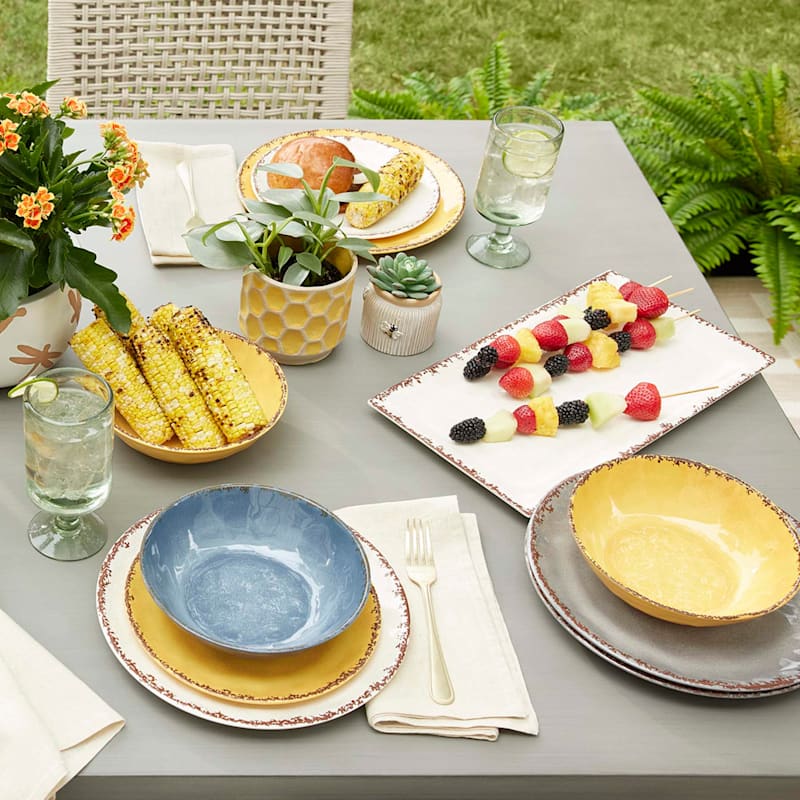 Honeybloom White Melamine Salad Plate, 9" | At Home