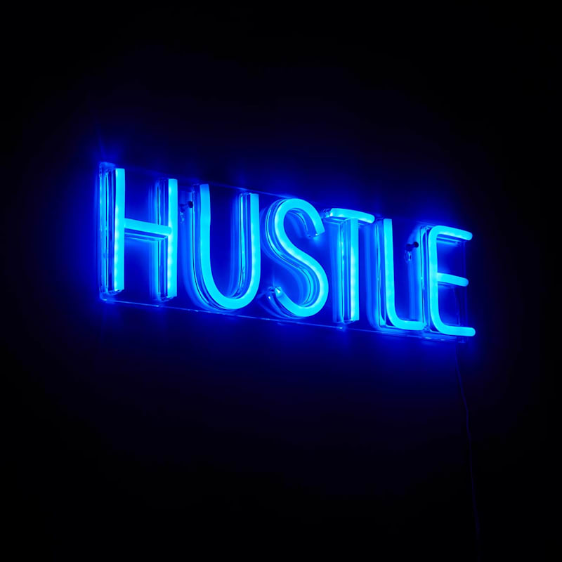 Hustle Neon Wall Sign