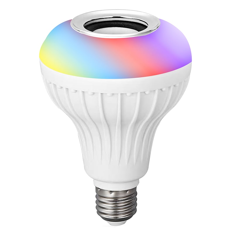 Color Led Bt Speaker Bulb Remote And App