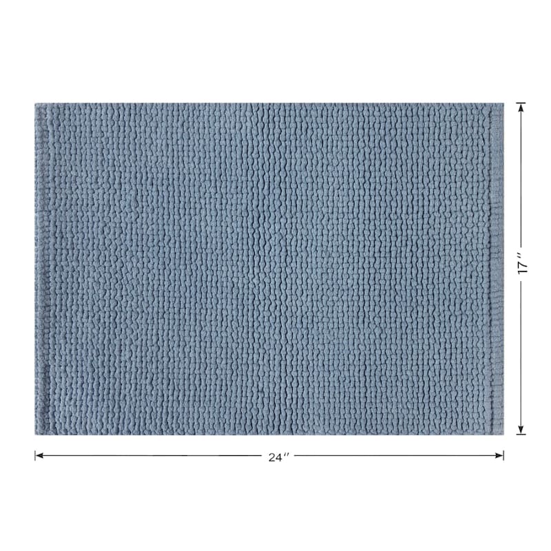 Honeybloom Braided Blue Bath Rug 17x24 | Bath Decor | At Home