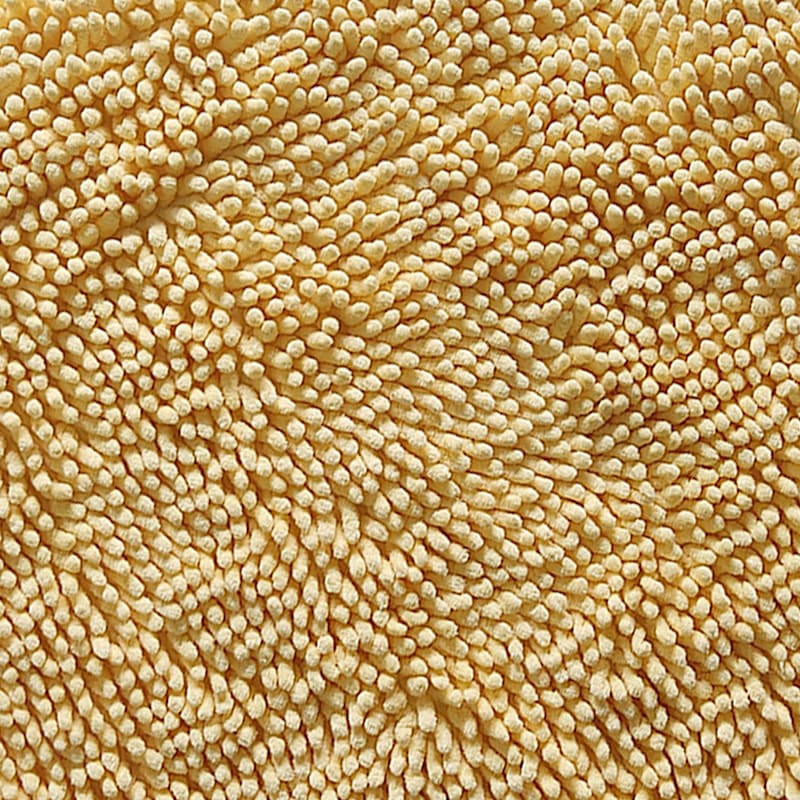 Essential Noodle Yellow Bath Rug, 17x24