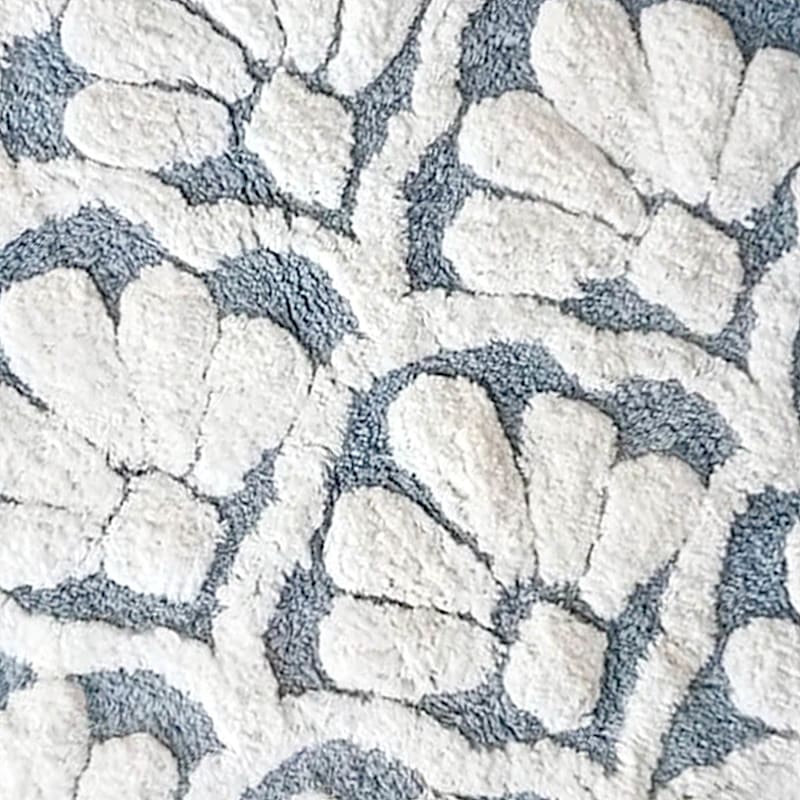 Providence Light Blue Shell Bath Rug 20x30 | At Home