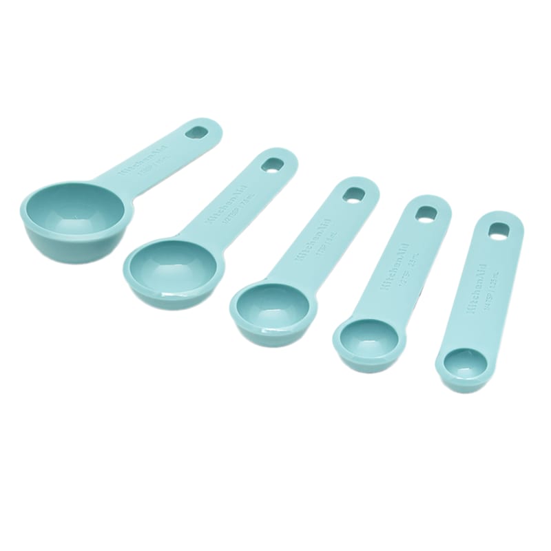 KitchenAid Set of 5 Universal Measuring Spoons, Aqua Sky