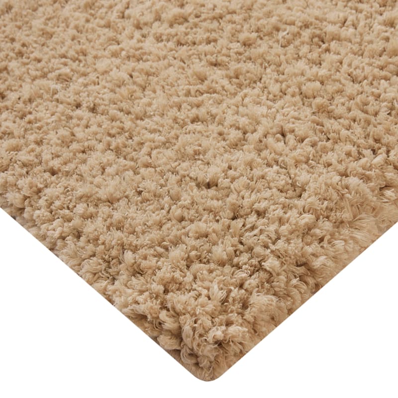 (C205) Kodiak Neutral Shag Area Rug, 5x7