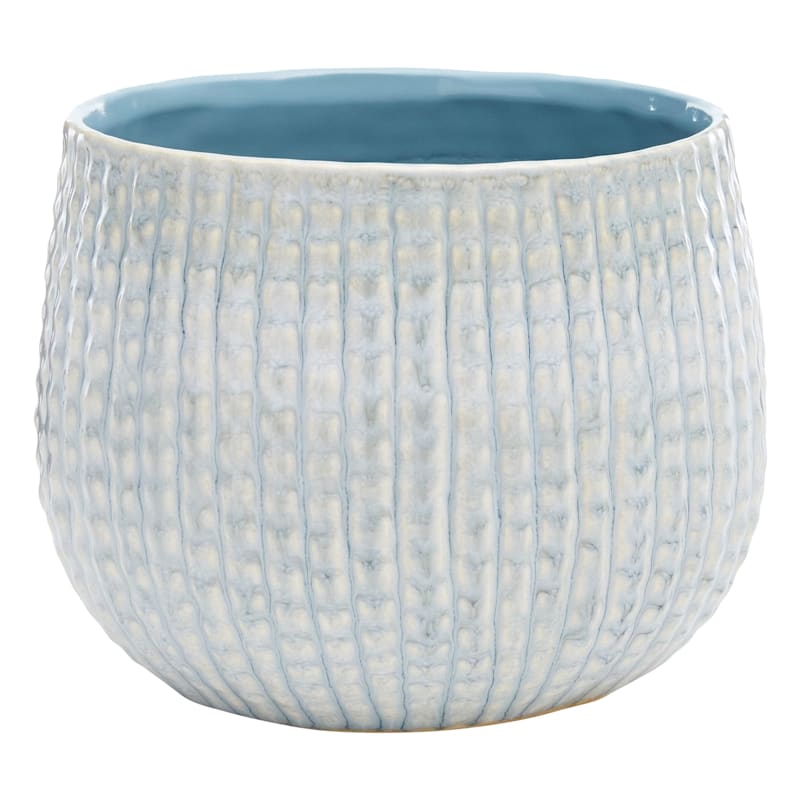 Ty Pennington Indoor Grey Ceramic Rain Pot, Small