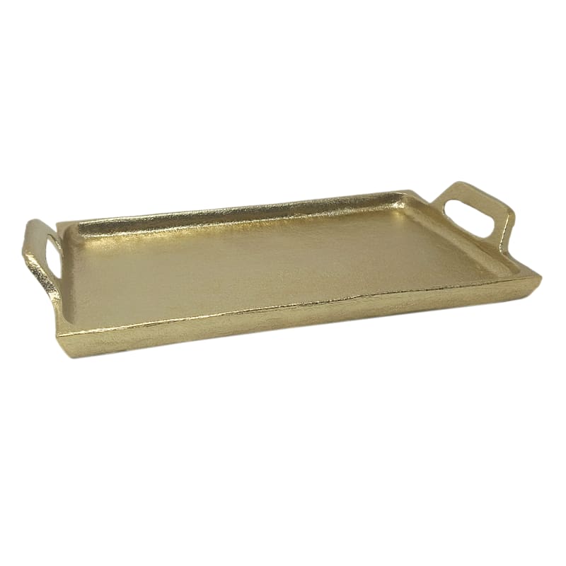 Antique Gold Rectangular Tray, Small