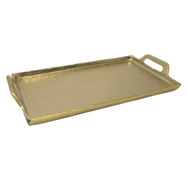 Antique Gold Rectangular Tray, Large