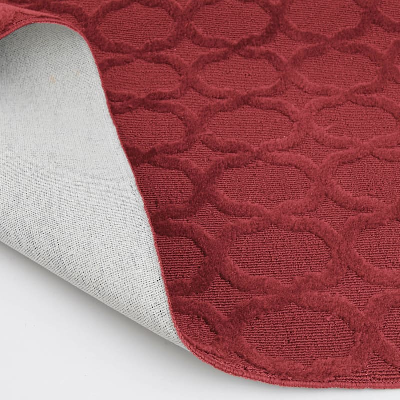 Verona Ruby Red Contour Area Rug 8x10 | Home Decor | At Home