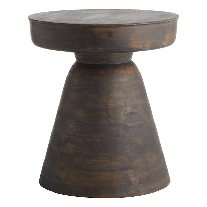 Dark Brown Wood Table At Home