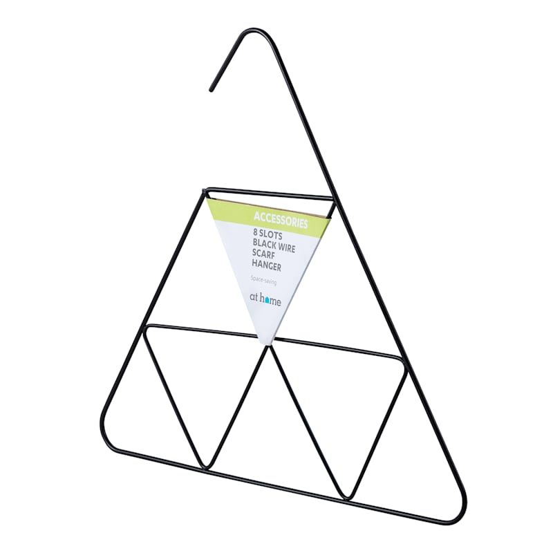 Metal Triangle Scarf Hanger Matte Black | Closet Organization | At Home