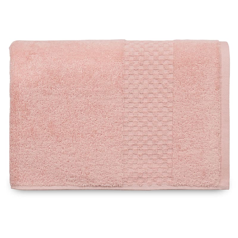 Tiny Dreamers Pink Cotton Bath Towel, 30x54