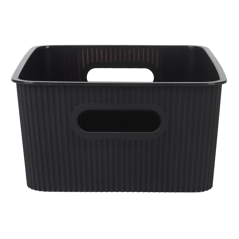 Doric Black Storage Basket, Small