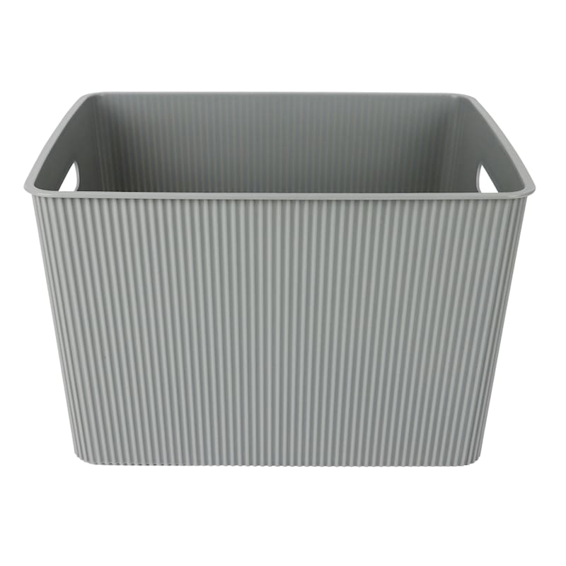 Doric Grey Storage Basket, Large