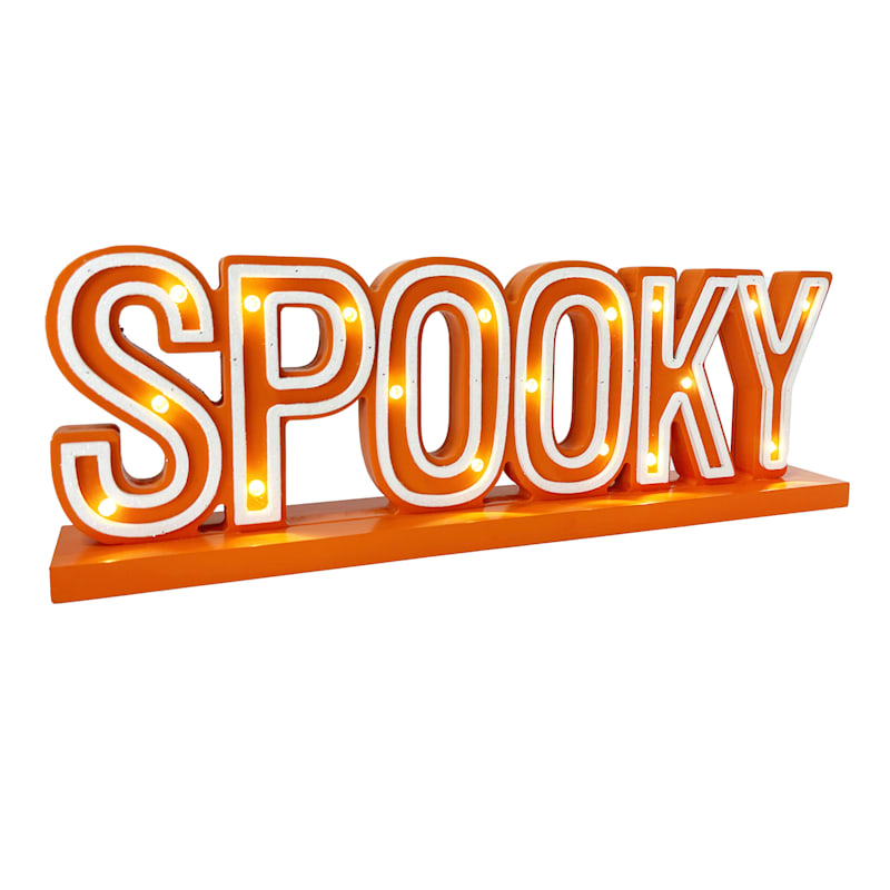 9.5in MDF Lighted BOO table sign