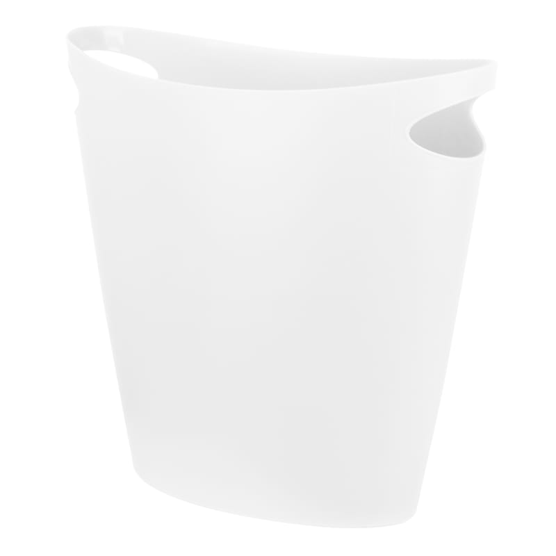White Oval Trash Bin, 7.7l