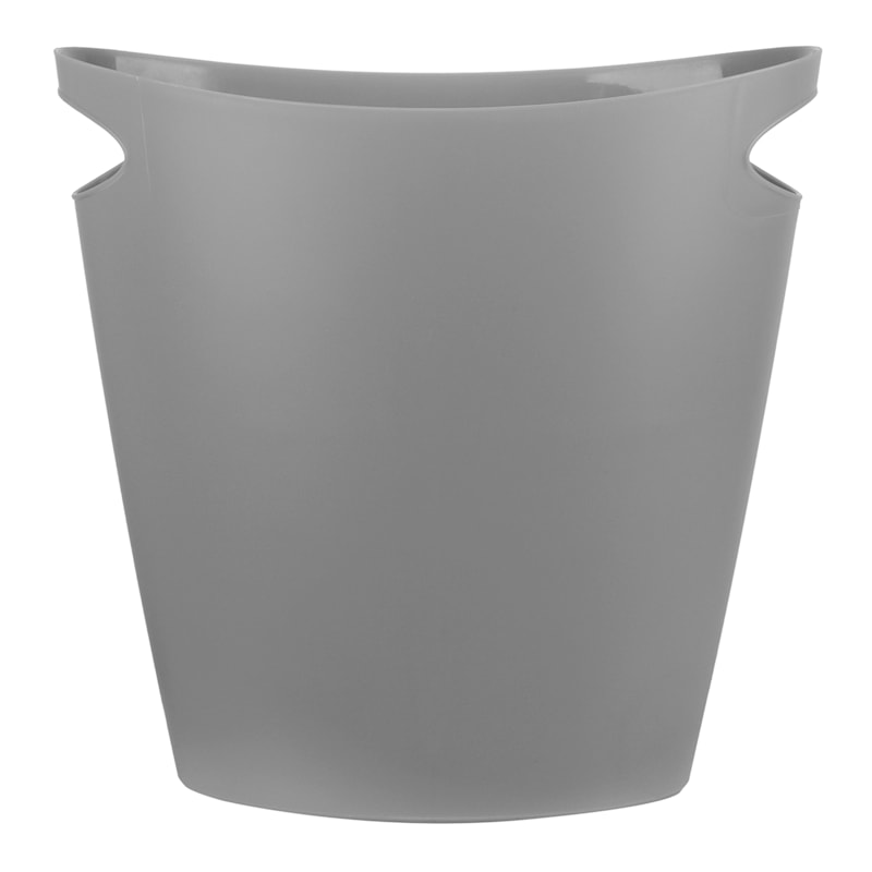 Grey Oval Trash Bin, 7.7l