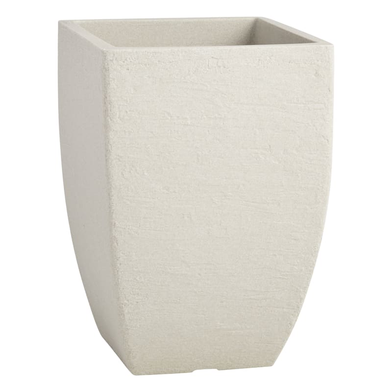 Japi Sandstone Square Outdoor Planter, Small | At Home