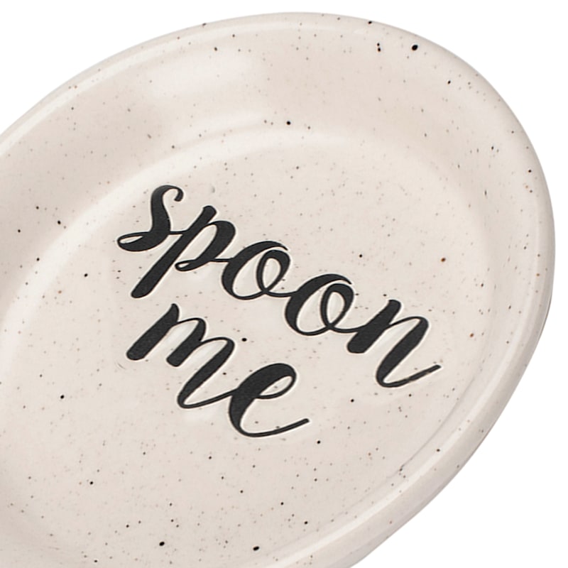 Honeybloom Farmhouse Speckled Stoneware Spoon Me Spoon Rest
