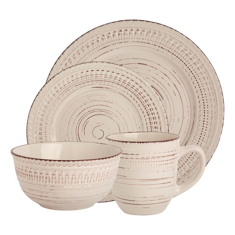 16-Piece Cream Coscenza Dinnerware Set