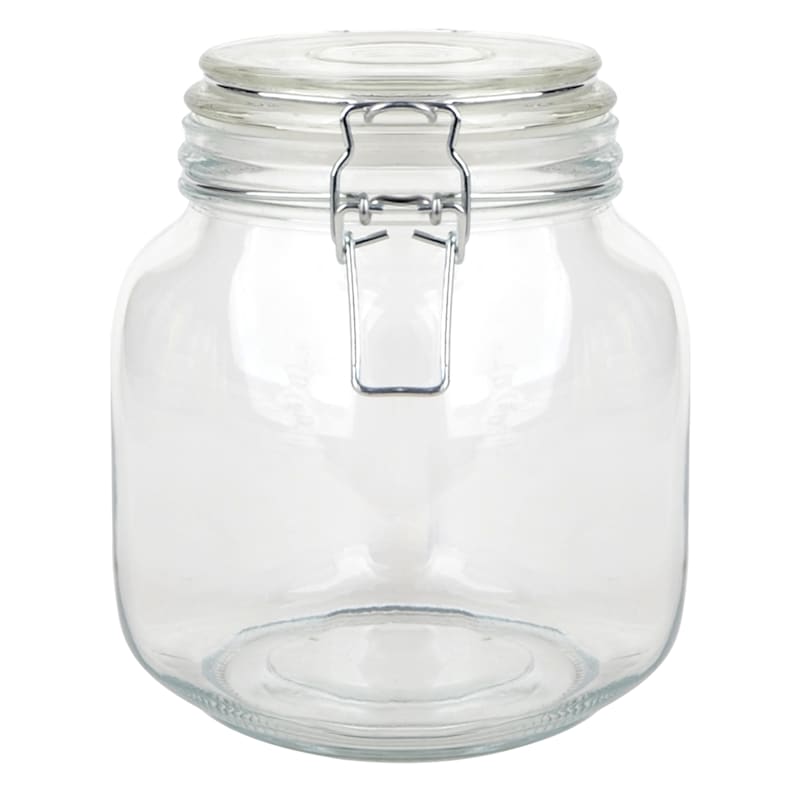 Glass Canister with Glass Lock Lid, 34oz