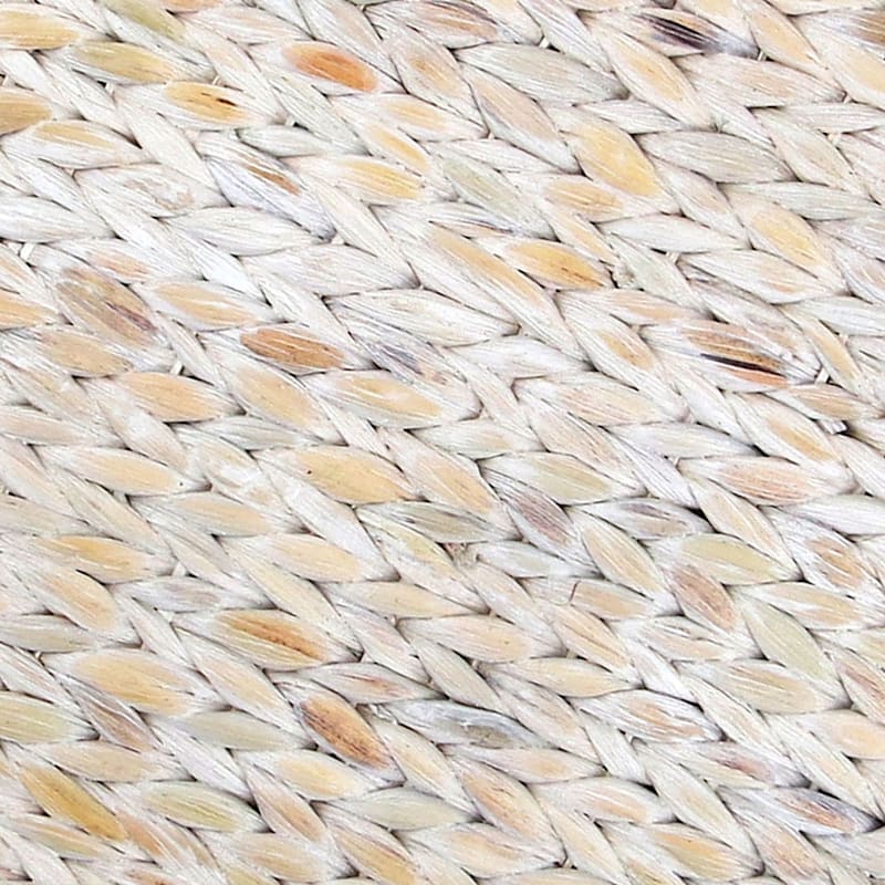 Honeybloom Woven Natural Square Placemat, White