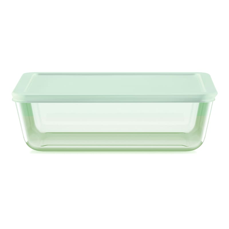 Pyrex Green Glass Rectangle Food Storage Container, 11c
