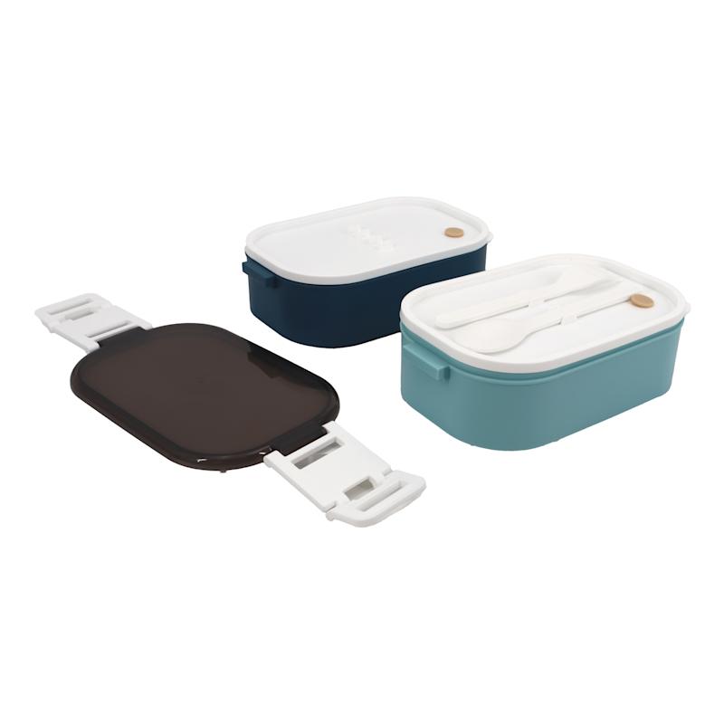 Blue Stackable Bento Box Lunch Container, 61oz