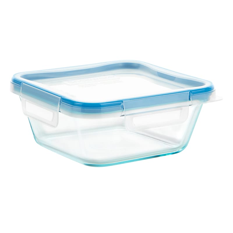 Pyrex Snapware Total Solution Glass 4 Cup Square With Locking Lid