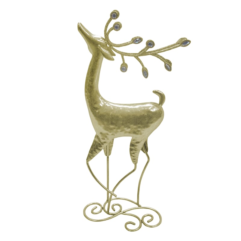 Gold Metal Reindeer Table Decor 17.5in | Providence | Holiday Decor ...
