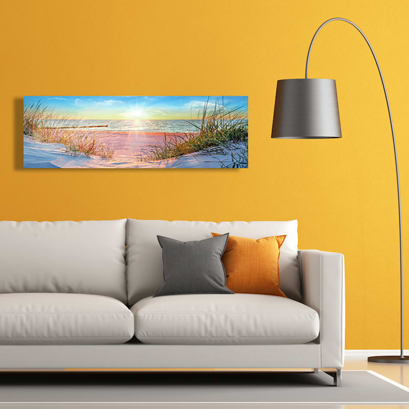 Beach View Canvas Wall Art, 36x12 | At Home