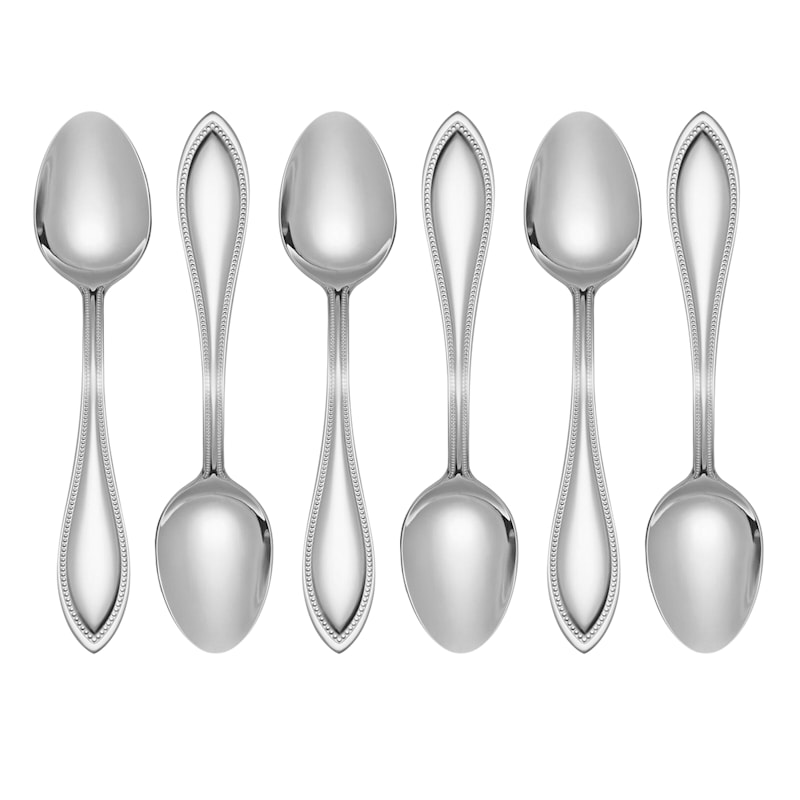 Set of 6 American Bead Dinner Spoons
