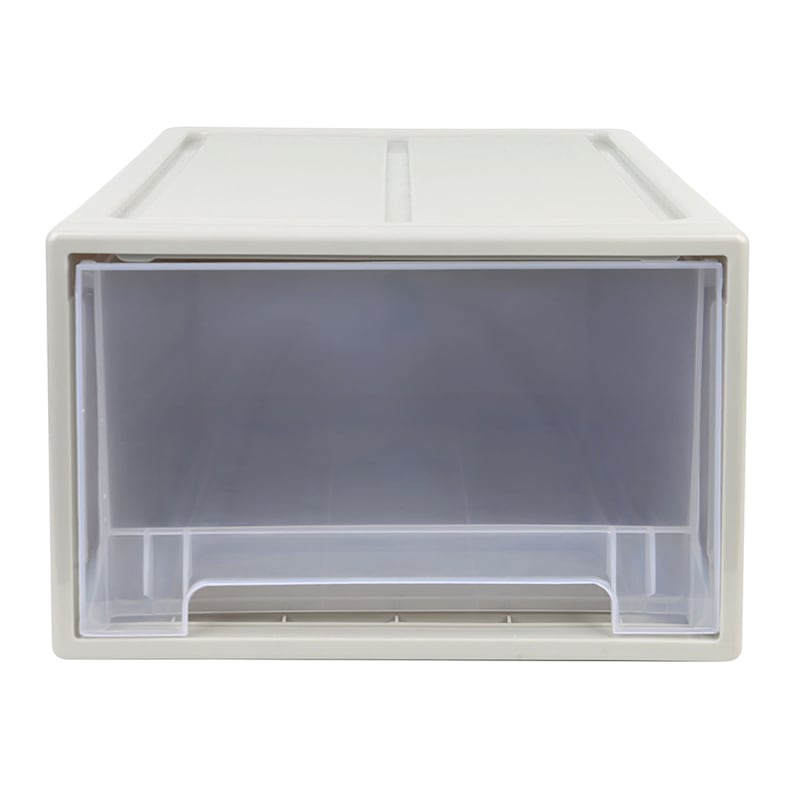 Grey Stackable Storage Drawer, Large