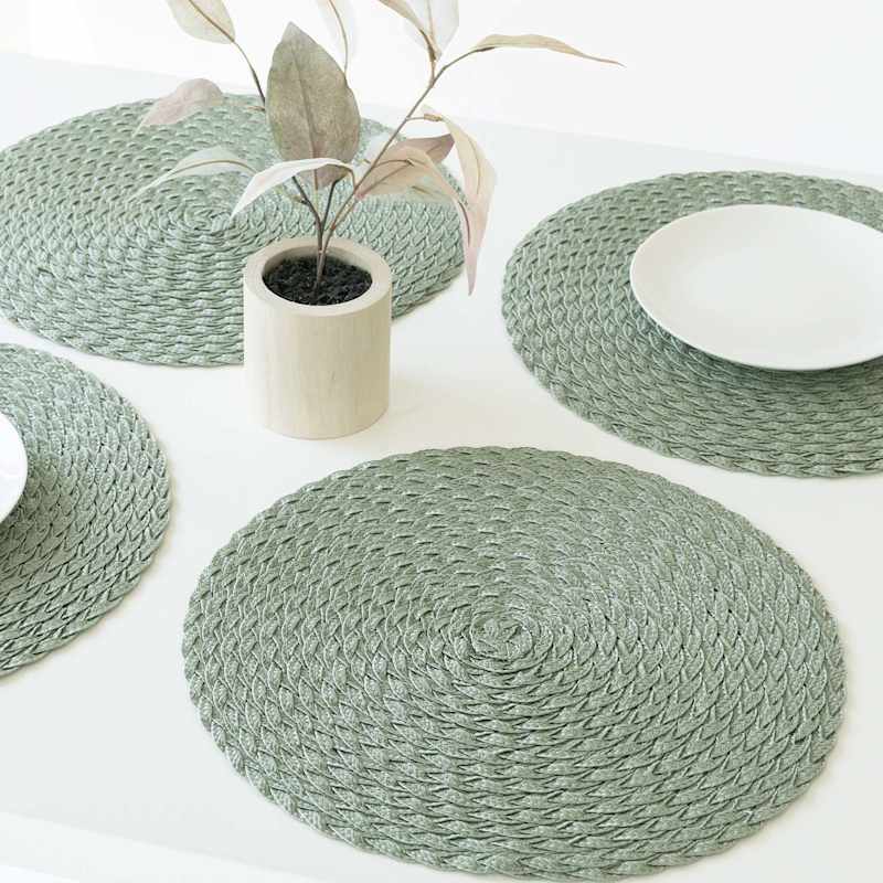Sage Braided Placemat | At Home
