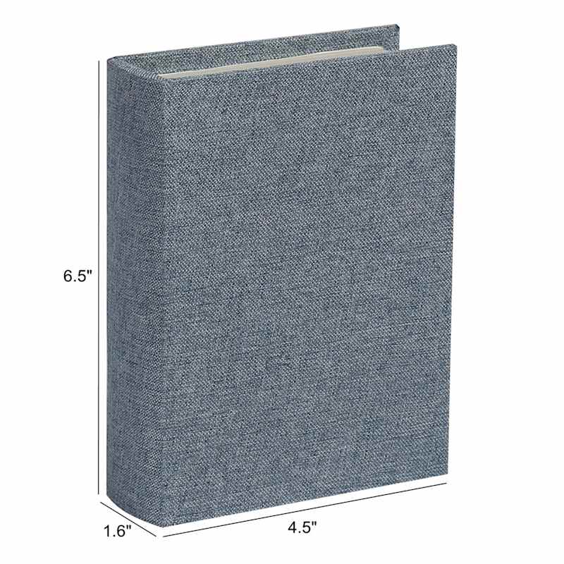 Blue Linen Book Box, 7"