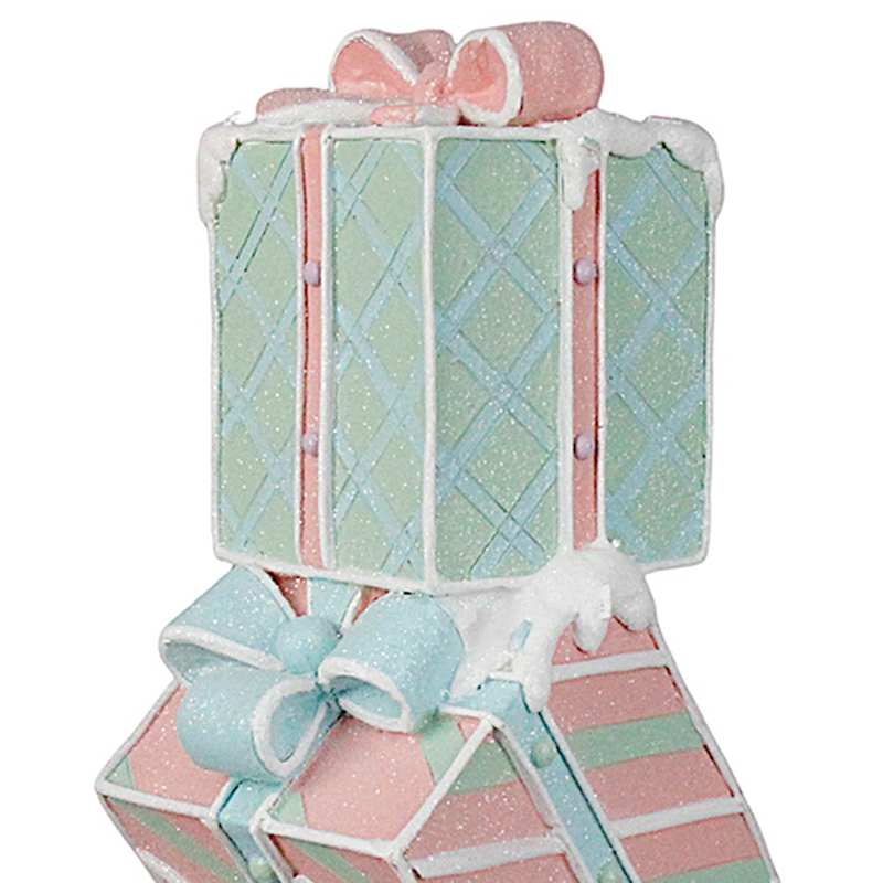 Mrs. Claus' Bakery Stacked Gingerbread Gift Box Decor 14in | Holiday ...