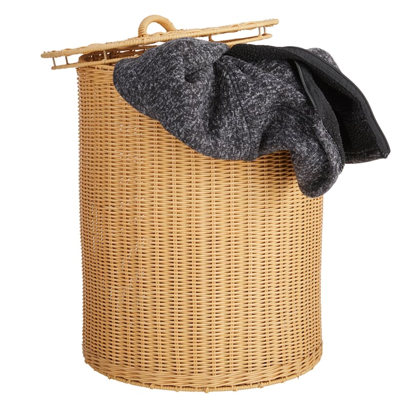 Providence Round Laundry Hamper with Removable Lid, Medium