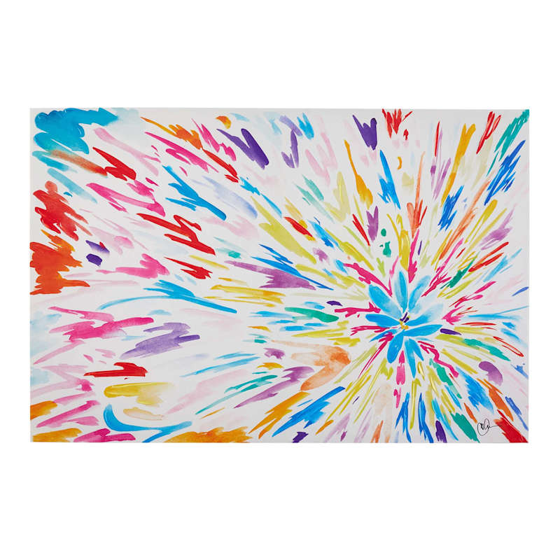 Colorful Abstract Canvas Wall Art, 36x24