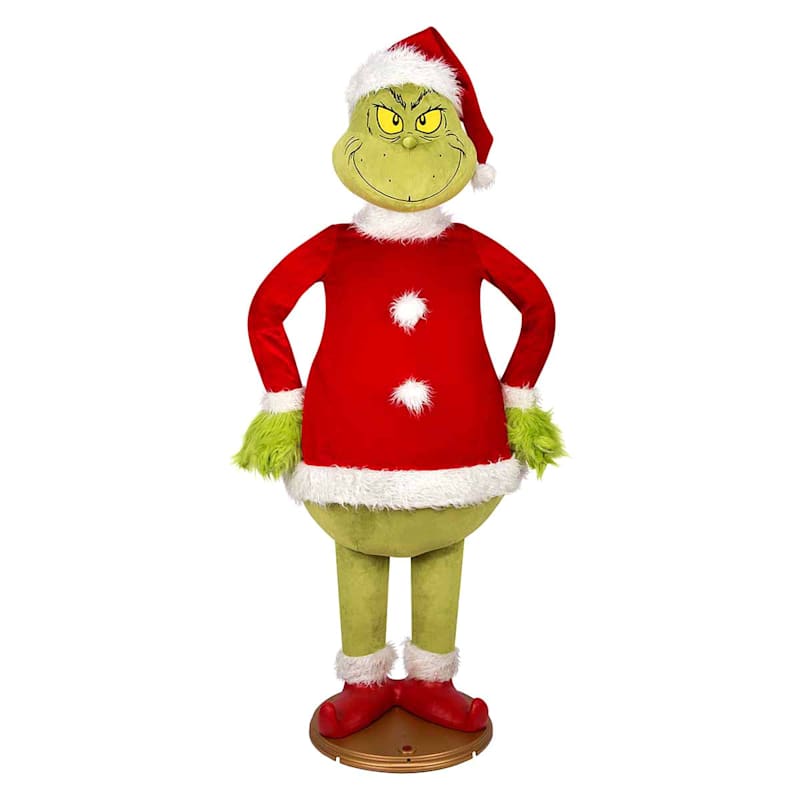 Life-Size Animated Grinch 5'9" | Festive Holiday Decor | At Home