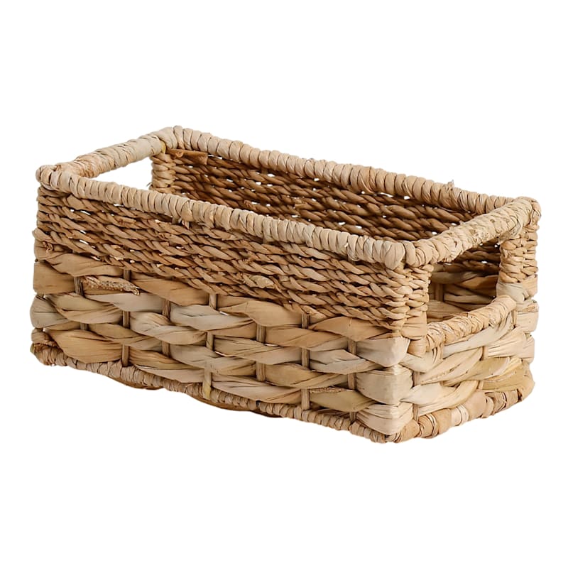 Small Water Hyacinth Rectangle Storage Basket | Joan | Home ...
