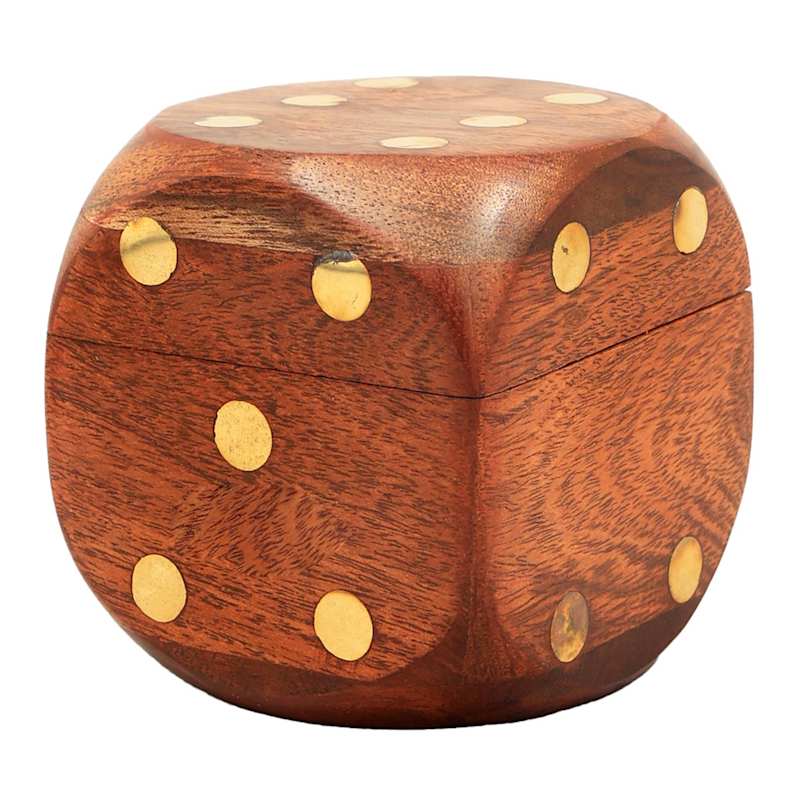 Wooden Dice Cube With Dice