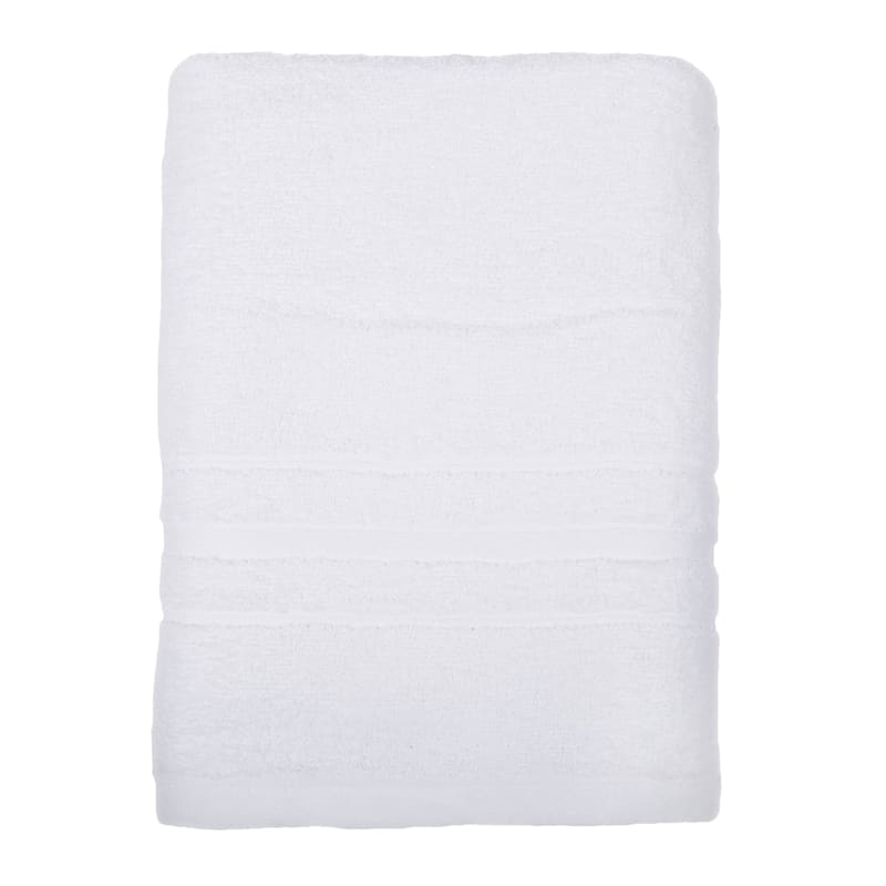 Essential Solid White Bath Towel, 30x54