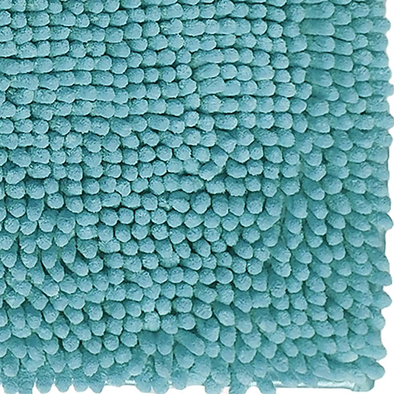 Tiny Dreamers Dinoskater Blue Noodle Bath Rug, 17x24