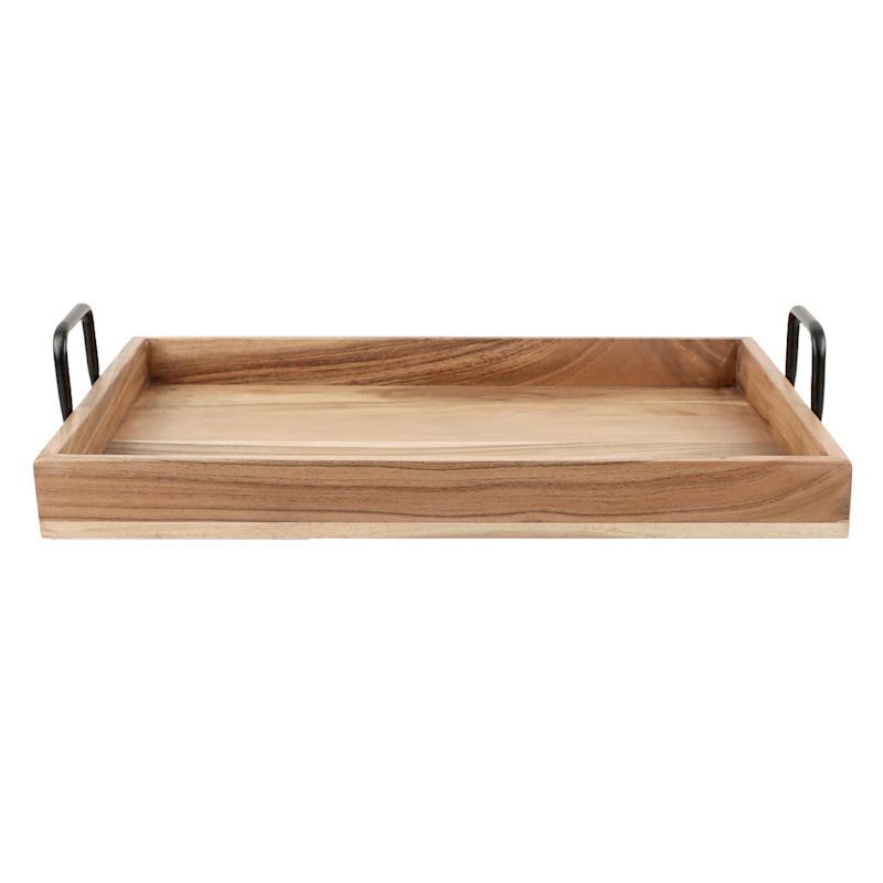 Rectangle Acacia Wood Serving Tray, 21x14