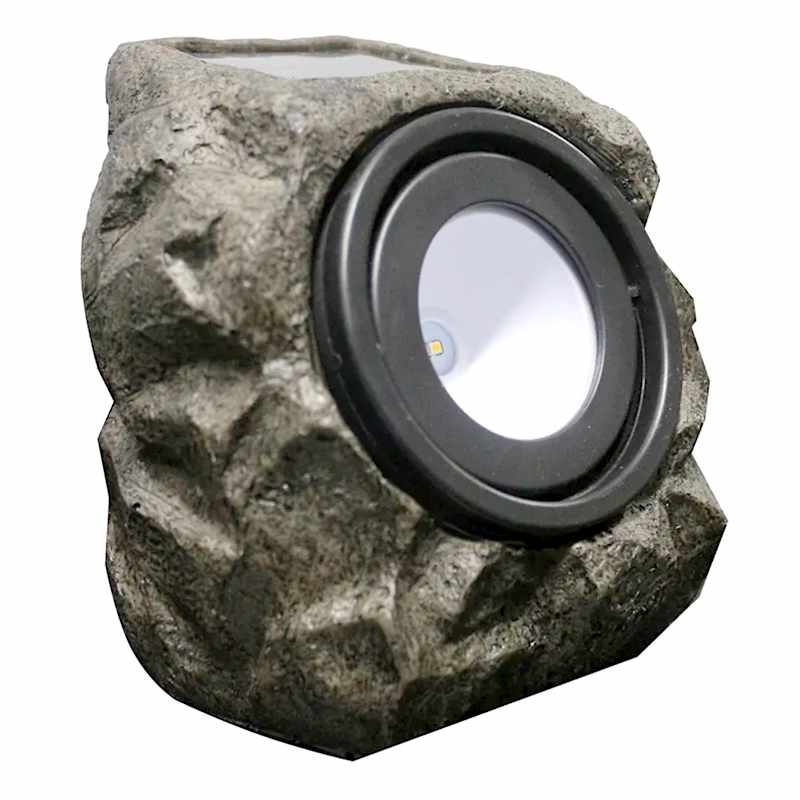25-Lumen Solar Rock Spotlight