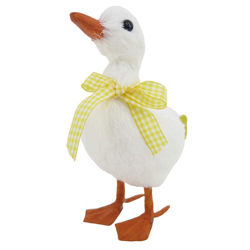 Homespun Easter Duck with Bow, 5.9" | At Home
